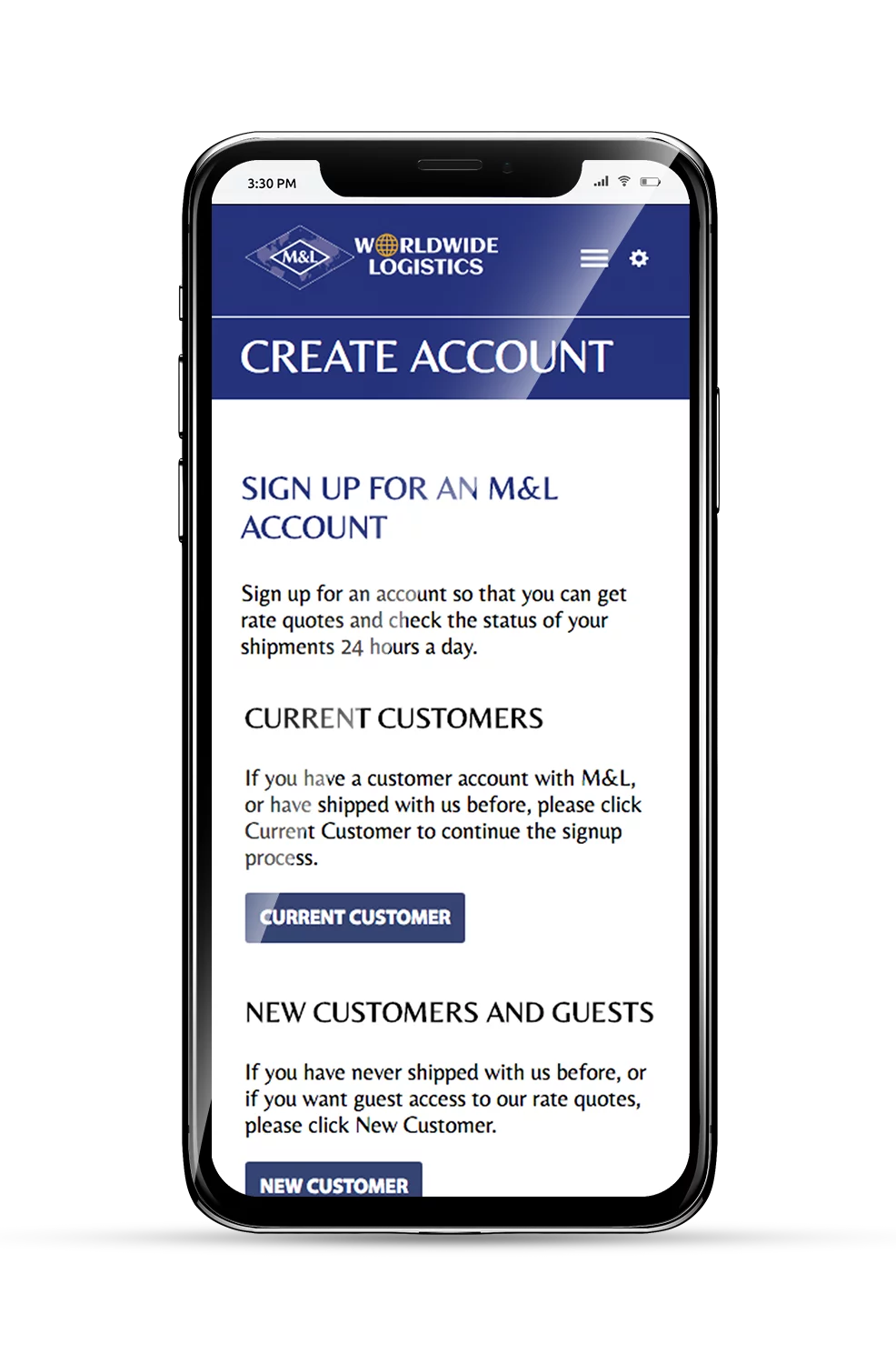 M&L Worldwide Logistics | Brockett Creative Group, Inc.